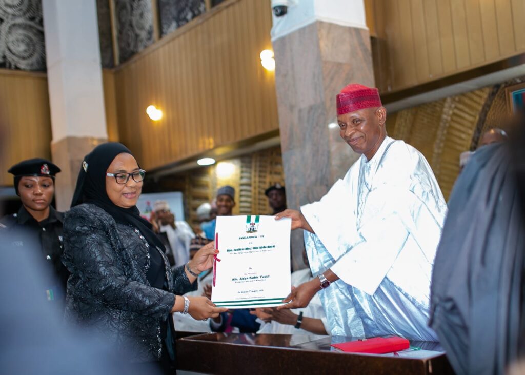 Justice Dije Sworn in as Kano State's First Female Chief Judge ...